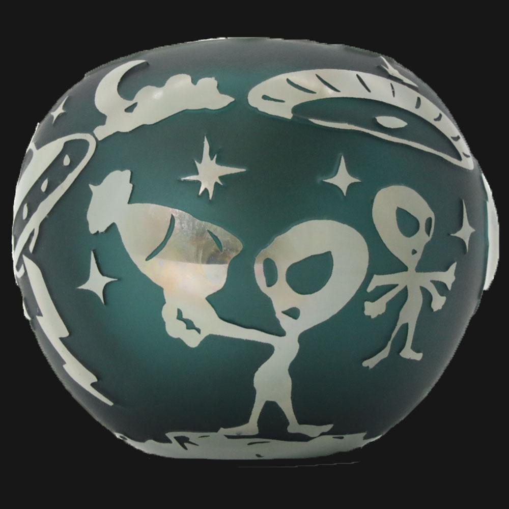 Liberty 503 Glass - Alien Sandblasted Spoon Pipe – pipeee.com