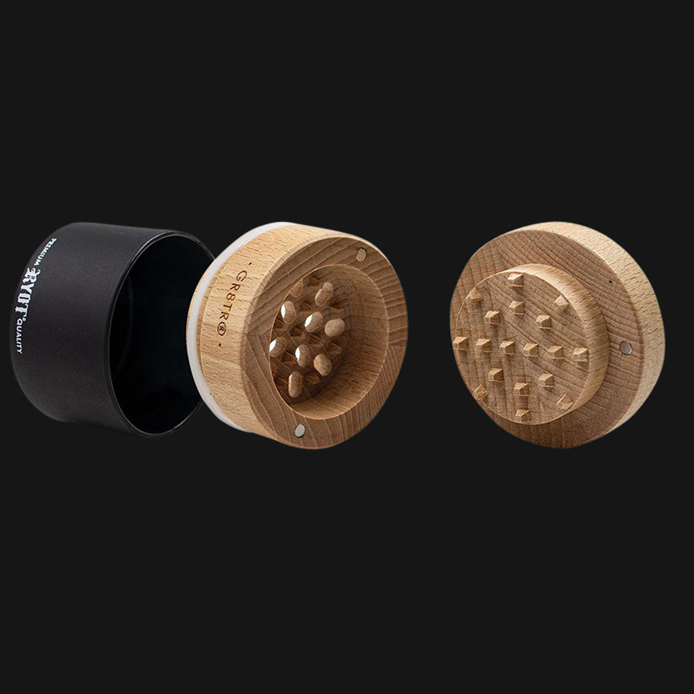 Ryot - Wood Grinder with Jar Body – pipeee.com