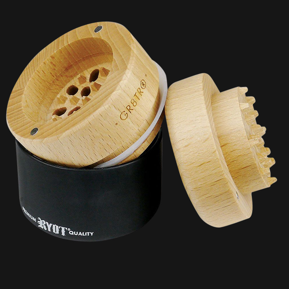 Ryot - Wood Grinder with Jar Body – pipeee.com