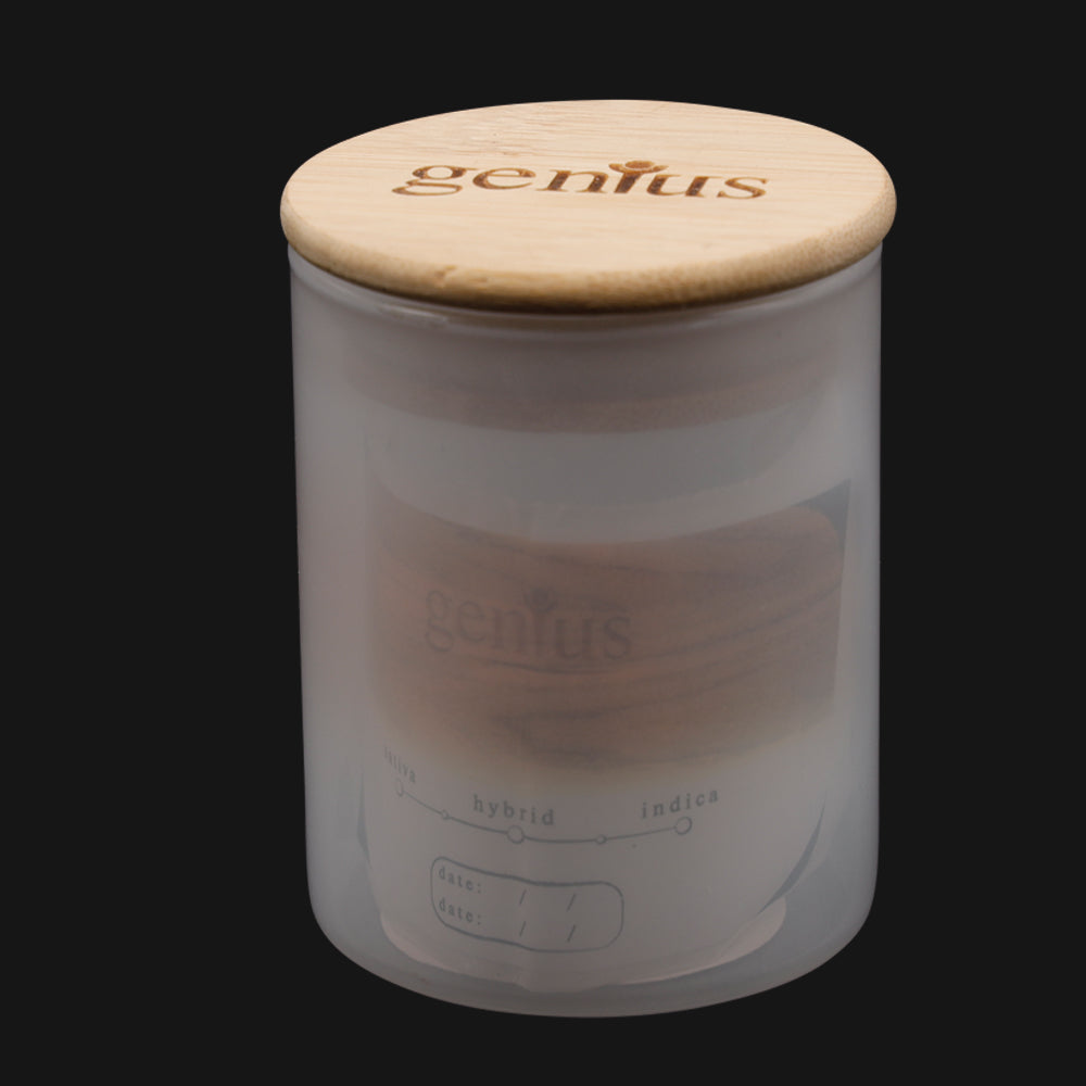 Genius - Wood & Glass Storage Jar – pipeee.com